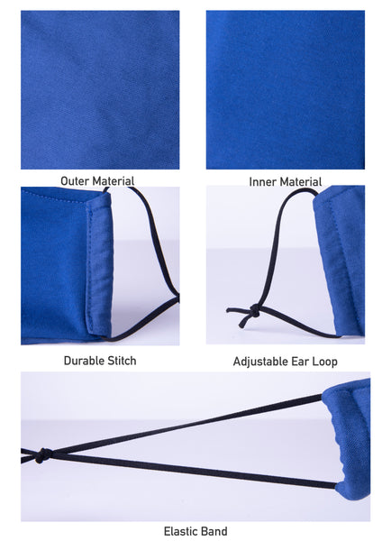 Fashionable Cotton Face Mask (Blue) – MamaMoor