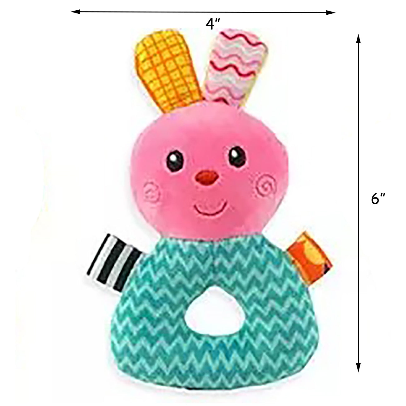 Rabbit Plush Animal Baby Rattle – MamaMoor