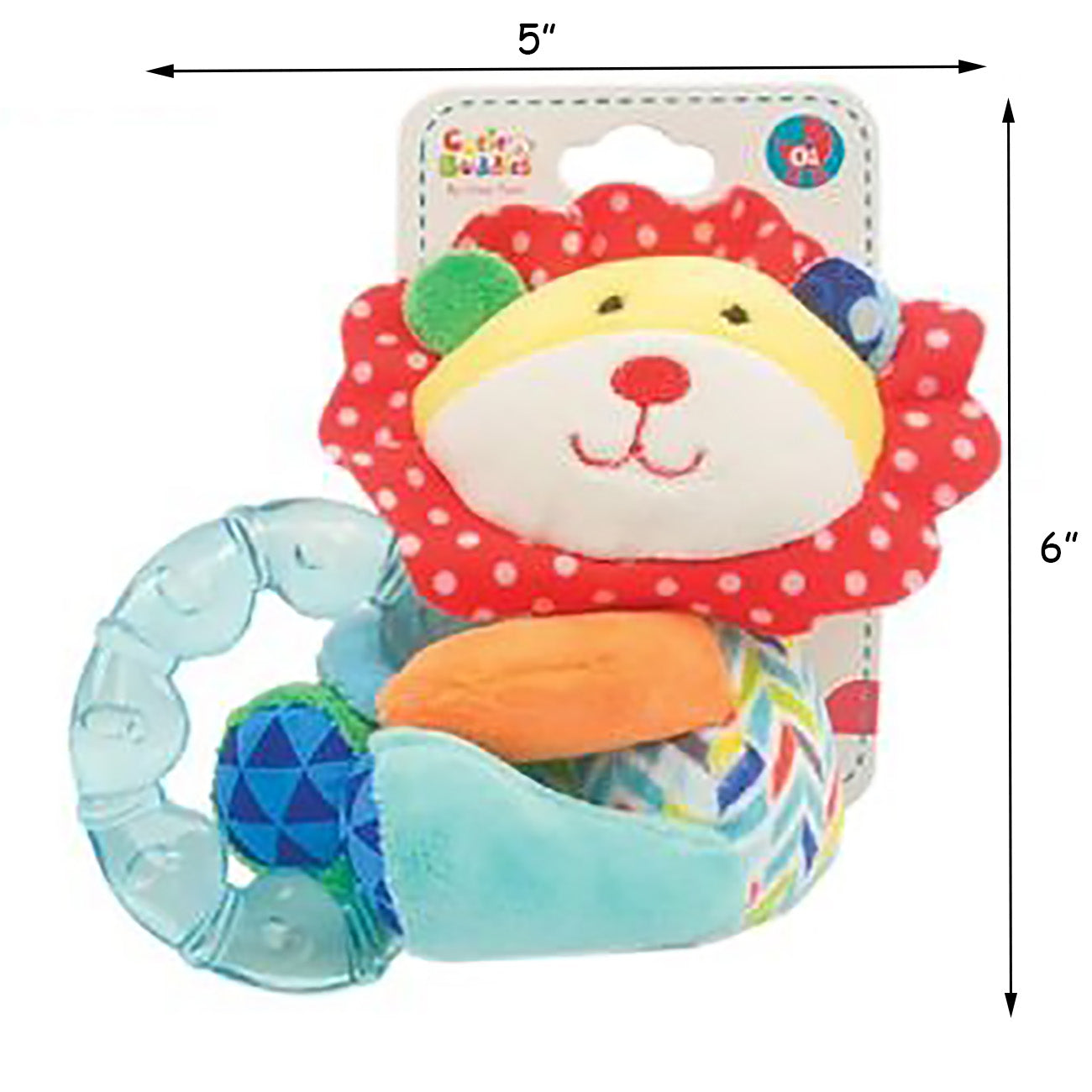 Lion Plush Rattle with Teether – MamaMoor