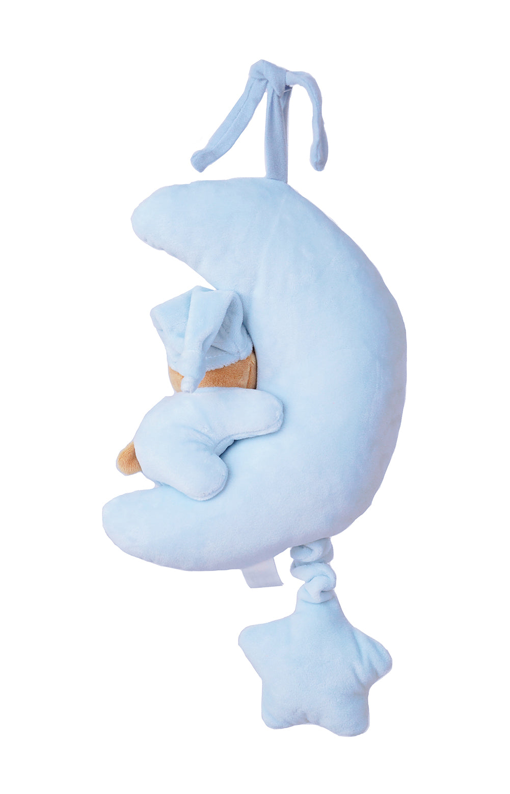 Blue Bear On Moon Pull String Musical Plush – MamaMoor
