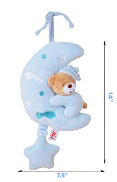 Bear On Moon Pull String Musical Plush – MamaMoor